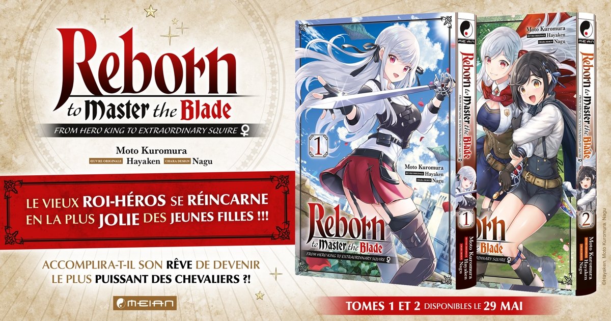 Nouvelle Licence Meian : Reborn to Master the Blade - Blog | Anime-Store.fr