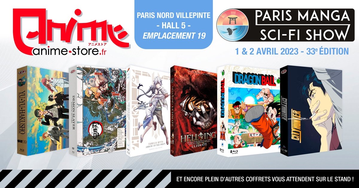 Anime Store au Paris Manga & Sci-Fi Show les 1 et 2 Avril 2023 - Blog ...