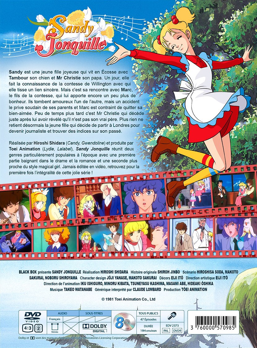 DVD Sandy Jonquille chez BLACK BOX EDITIONS